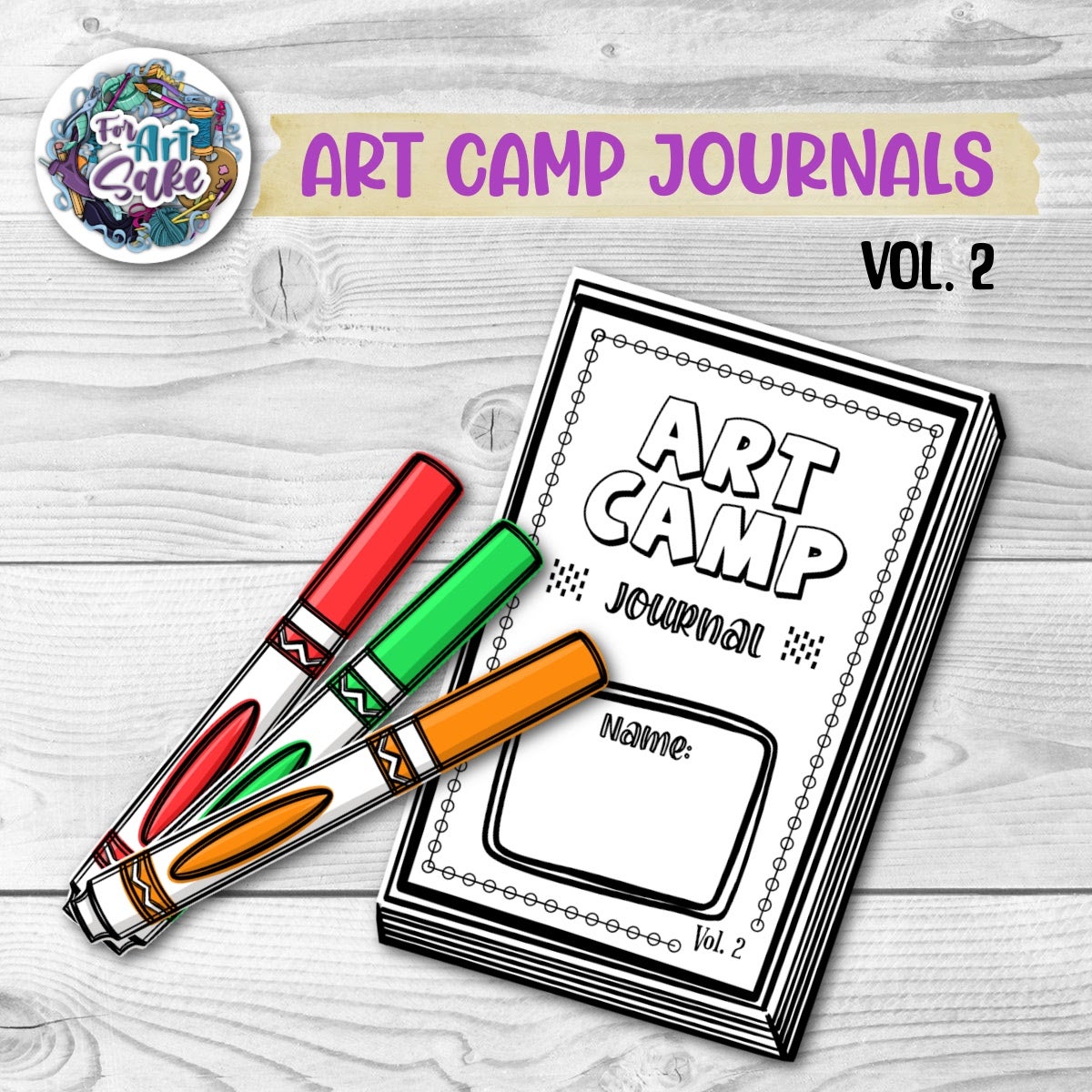 Art Camp Journals- VOL 2- Limited Stock | For Art Sake Stickers