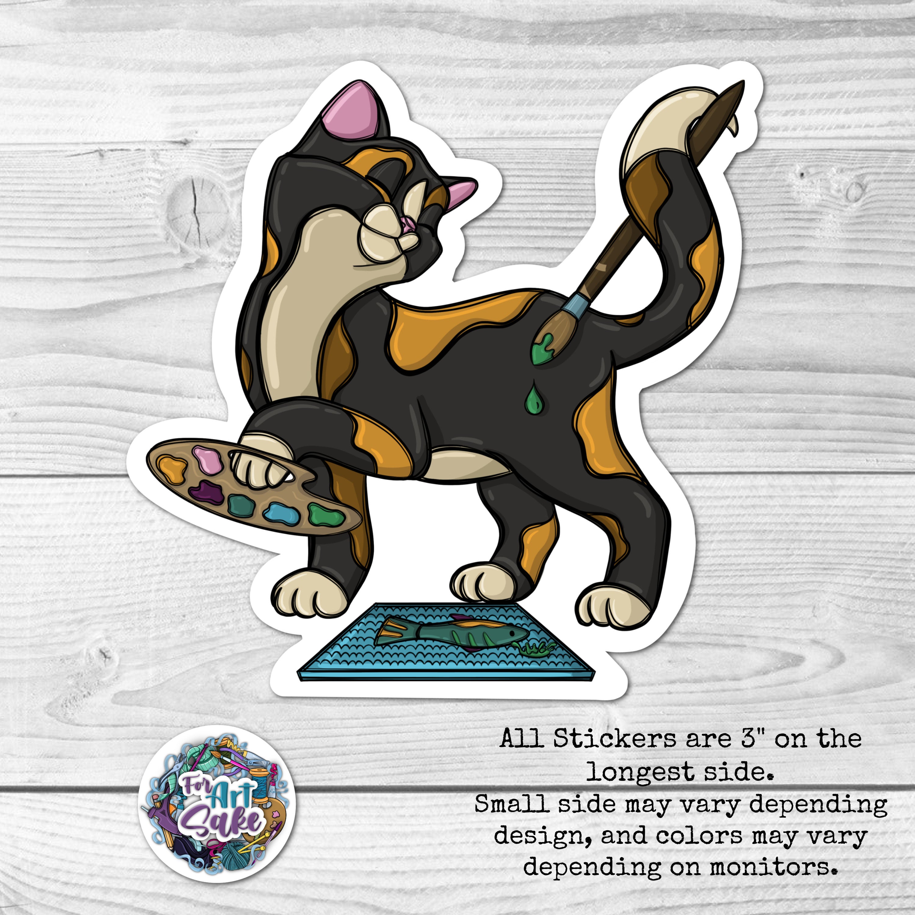 Purr-fect Art Sticker | For Art Sake Stickers