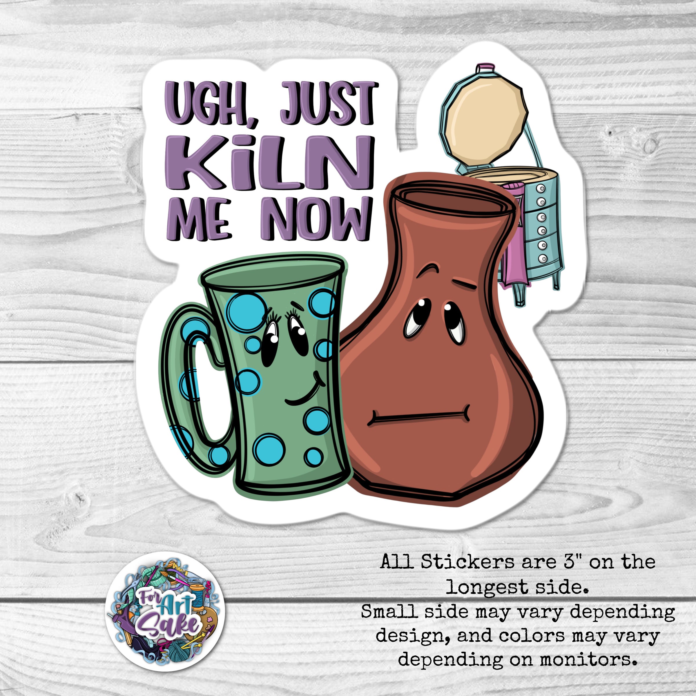 Pottery & Ceramic Stickers | For Art Sake Stickers